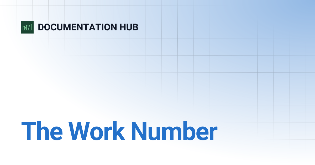 The Work Number | DOCUMENTATION HUB